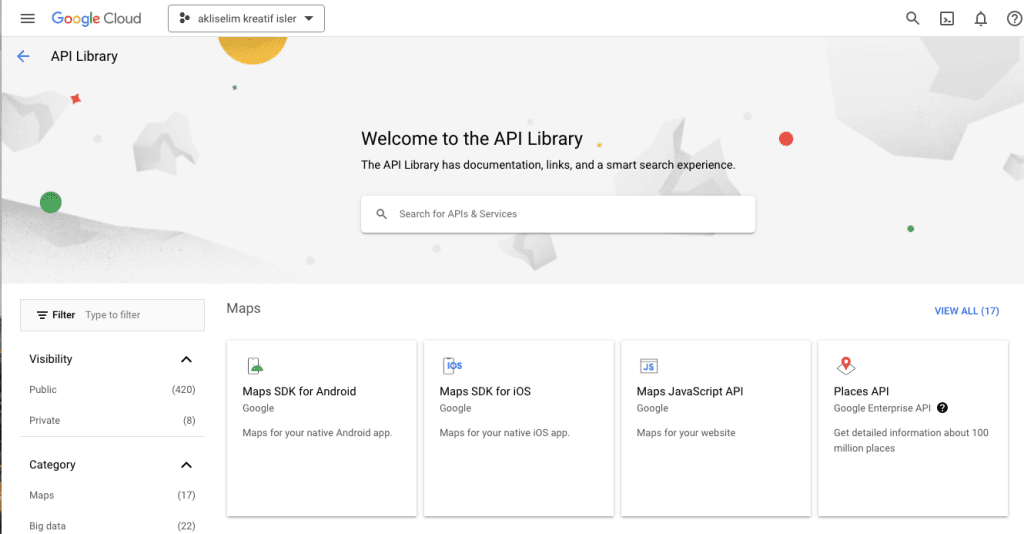 Google Maps Api Key Nasıl Alınır?