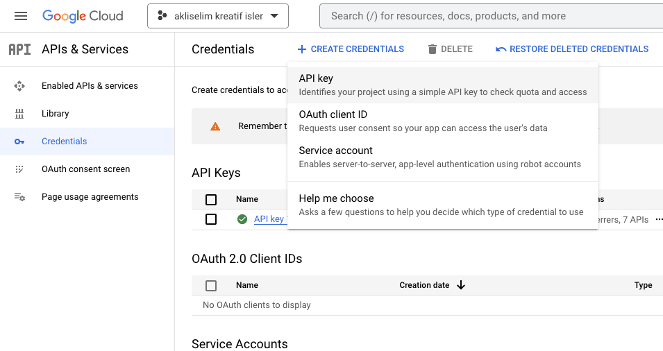 Google Maps Api Key Nasıl Alınır?